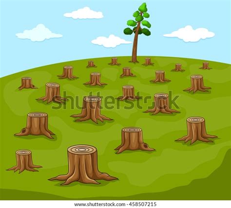 Tree Cut Vector Images Stock Photos Vectors Shutterstock