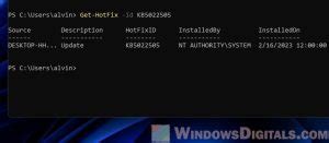 How To Check If A KB Update Is Installed In Windows 11