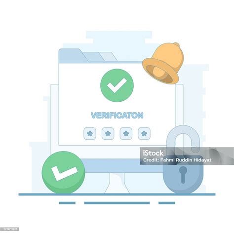 User Verification Concept Security System Verification Check Mark