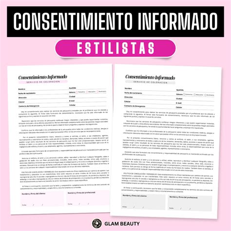 Plantilla Consentimiento Informado Estilistas Marcela Ivana Gonza