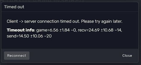 Client Connection Timed Out Fivem Client Support Cfxre Community