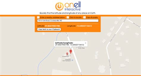 Find My Community Latitude And Longitude Coordinates What ONeil Interactive