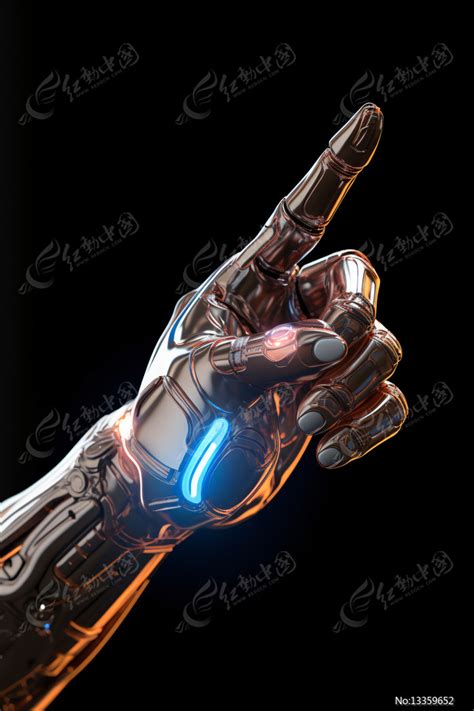 科技人工智能机器人手部特写ai图片下载 红动中国