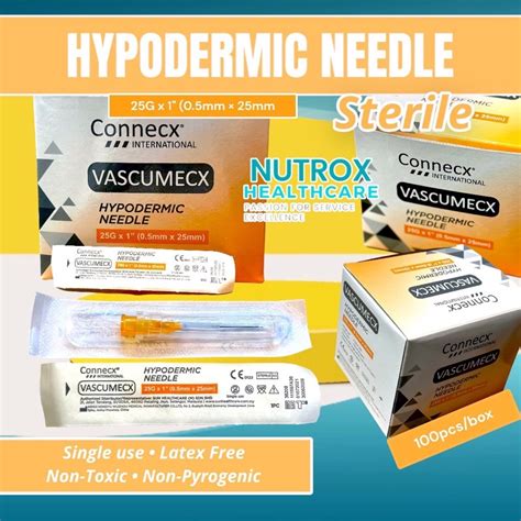 Hypodermic Needle 18g 19g 21g 22g 23g 24g 25g 26g 27g 30g