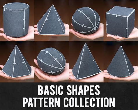 Basic Shapes Eva Foam Cosplay Pattern Collection 5 Different Designs