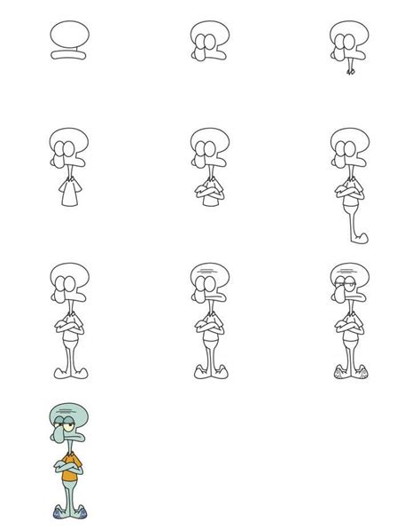 Easy And Cute Squidward Drawing Ideas Drawing Photos