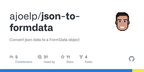 Github Ajoelpjson To Formdata Convert Json Data To A Formdata Object