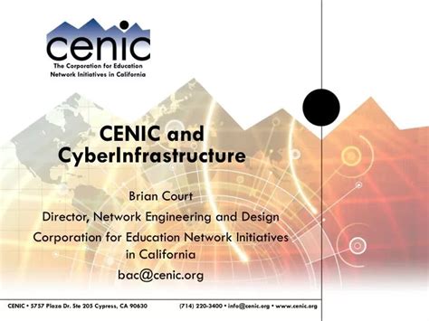 Ppt Cenic And Cyberinfrastructure Powerpoint Presentation Free Download Id 5758505