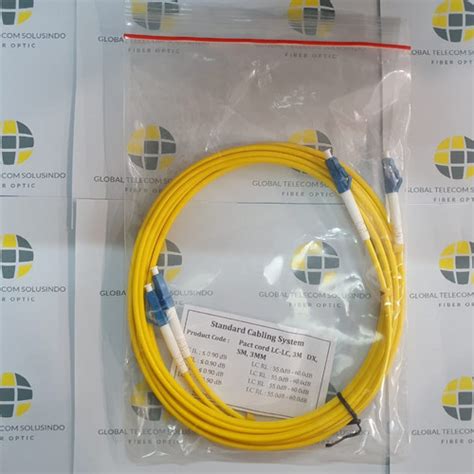 Jual Patch Cord LC LC LC LC 3m Duplex Single Mode Patch Cord Fiber Optic 10 Mtr Jakarta