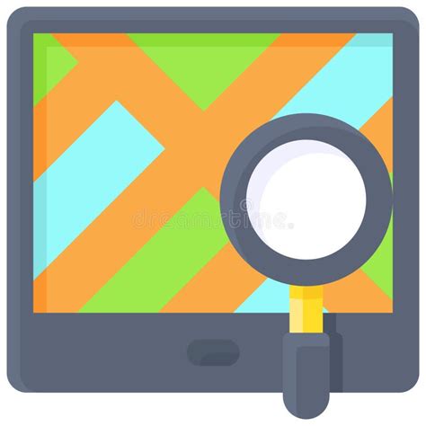 Route Finding Icon Location Map And Navigation Vector Stock Vector