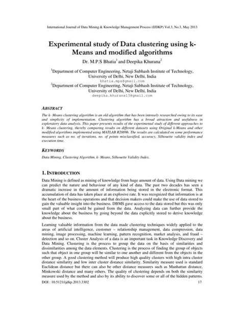 Performance Analysis Of Different Clustering Algorithm Pdf
