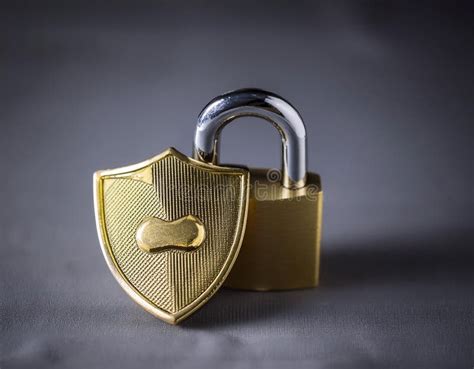 Security And Protection Featuring Symbols Like A Padlock Shield And A Key Symbolizing Safety