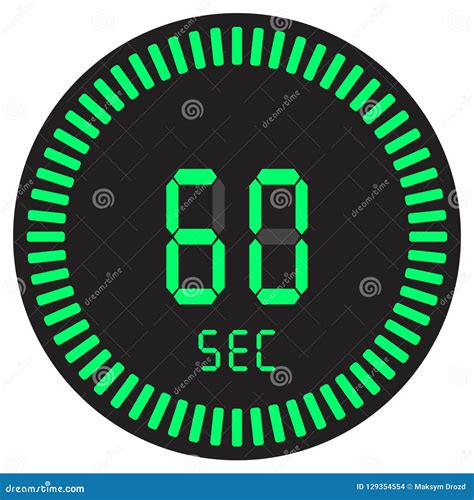 The Digital Timer 60 Seconds 1 Minute Electronic Stopwatch With A
