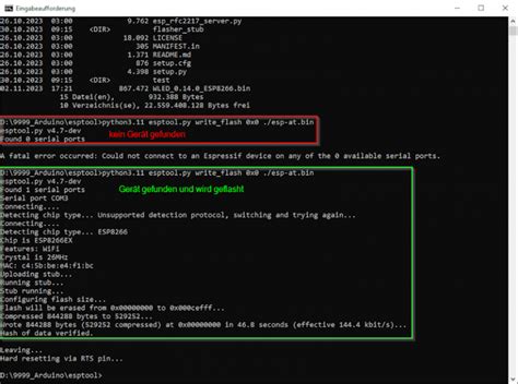 Flashen eines ESP8266 für WLED Technik Blog