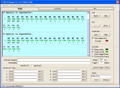 RS Tester Free Test Debug Tool For Low Level Serial Communications
