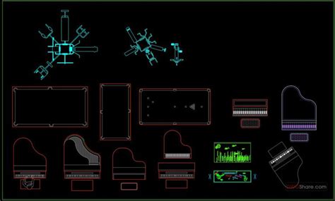 6gym Equipment Blocks Autocad File Dwg