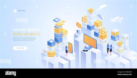 Iot Isometric Vector Concept Internet Of Things Automation System Technology Online Devices