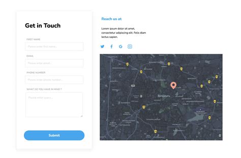 Top 11 Contact Us Page Designs For Websites Html Css And Javascript