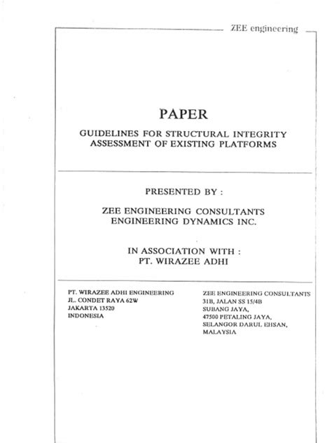 pdf 5 guidelines for struct integrity assessment of existing platforms dokumen tips