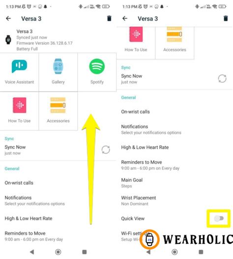 How To Turn On Screen Wake On Fitbit Versa Inspire Luxe Charge