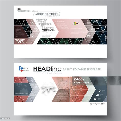 Hd에 비즈니스 서식 파일이 프레 젠 테이 션 슬라이드에 대 한 형식 벡터 디자인 레이아웃입니다 화학 패턴 분자 질감 다각형 분자 구조 셀 의학 과학 미생물학 개념 가리기에