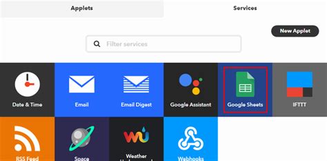 IFTTTのアプレットで Applet failed There was a problem with the Google Sheets