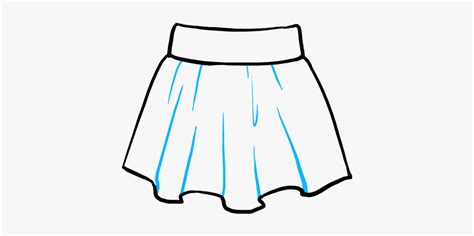 How To Draw A Skirt Easy Drawing Of A Skirt Hd Png Download Kindpng