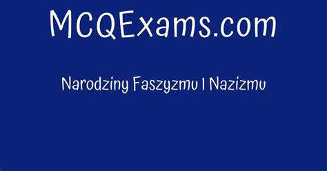 Narodziny Faszyzmu I Nazizmu