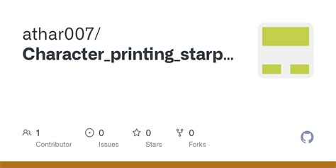 Github Athar007characterprintingstarpattern