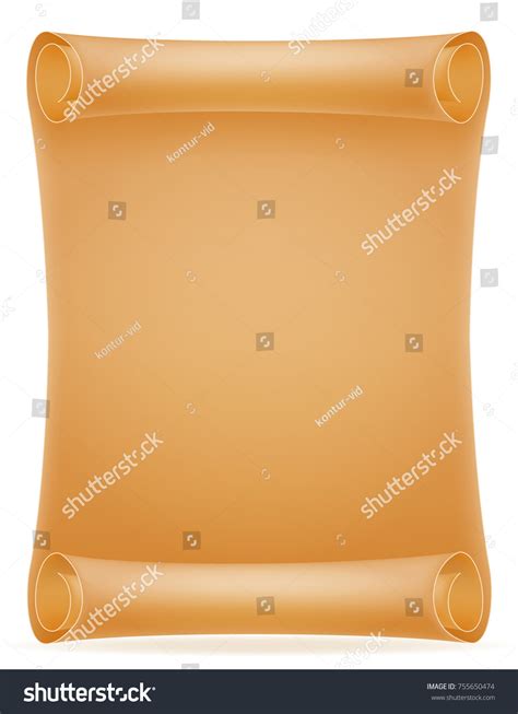 Old Paper Scroll Vector Illustration Isolated Stock Vector Royalty Free 755650474 Shutterstock