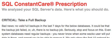 Building Sql Constantcare® What Data We Collect And What We Avoid