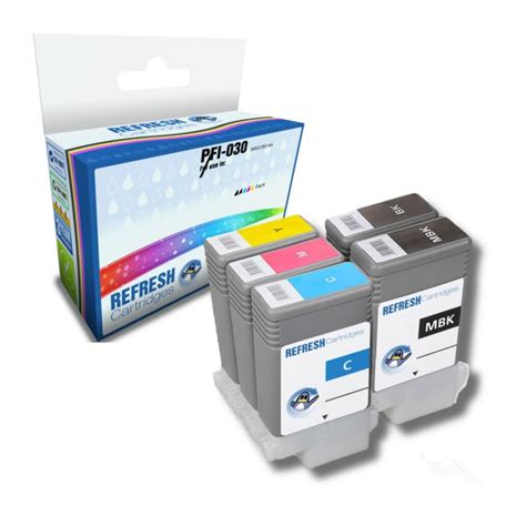 Canon Pfi 030 Remanufactured Ink Cartridge Multipack