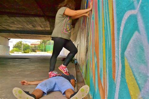 Crushandtrampling Trampling With Nike And Pink Leggings In Public