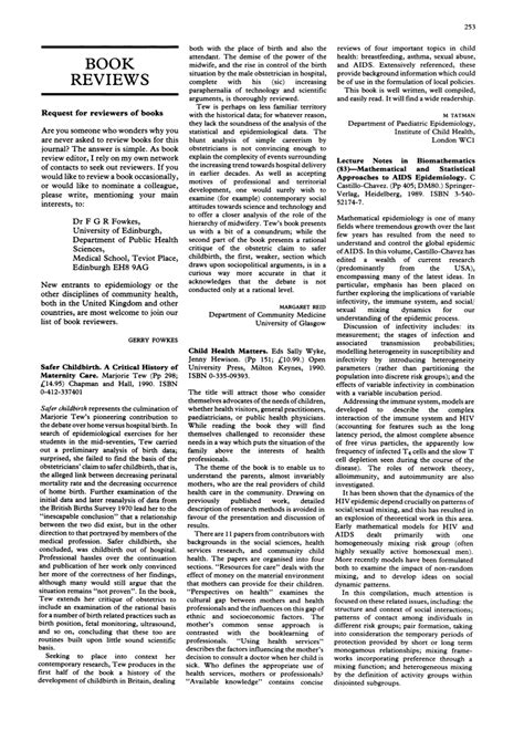 pdf lecture notes in biomathematics 83 —mathematical and statistical