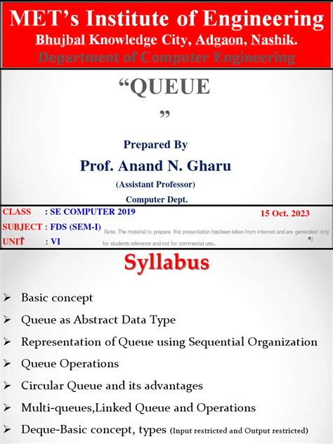 unit 6 fds 2023 pdf queue abstract data type data management