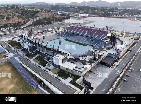 A General Overall Aerial View Of Snapdragon Stadium Saturday Dec 14