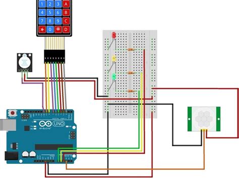 Motion Sensing Alarm With Keypad And Password Arduino Motion Sensing Home Automation System
