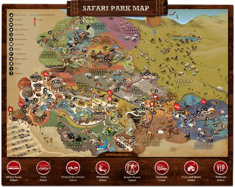 San Diego Safari Park Admission Guide Safari Park San Diego Map