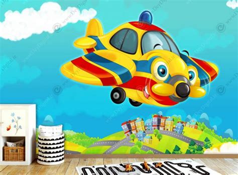 قیمت و خرید پوستر دیواری اتاق نوزاد طرح خرس خوابالو روی ماه با ستاره ها Cs 1072 چاپ دی تولید