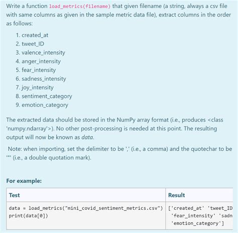 solved write a function load metrics filename that given