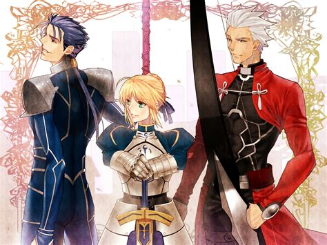 Fate Stay Night Lancer Saber And Archer Fate Stay Night Stay Night Arturia Pendragon