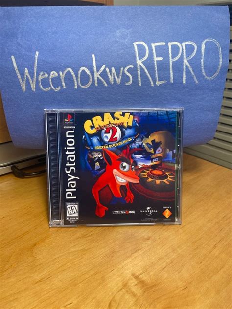 Crash Bandicoot 2 Cortex Strikes Back Reproduction Case No Etsy