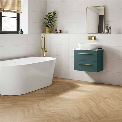 Golden Oak Matt Chevron Wood Effect Floor Tile Luxury Tiles Uk