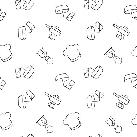 Premium Vector Seamless Vector Repeating Pattern Of Cooking And Culinary