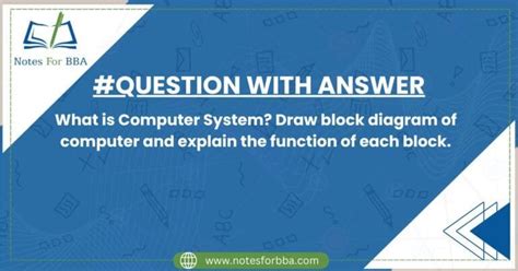 What Is Computer System Draw Block Diagram Of Computer