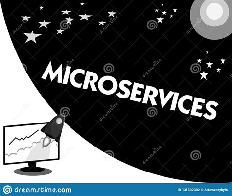 Word Writing Text Microservices Business Concept For Software