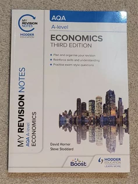 my revision notes aqa a level economics third edition by david horner