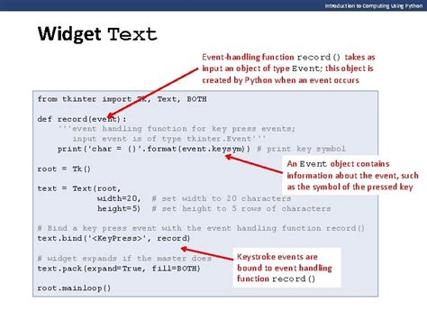 Introduction To Computing Using Python Graphical User Interfaces