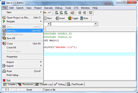 Pengenalan IDE Dev C Babe Terpelajar Media Pembelajaran Dan Informasi