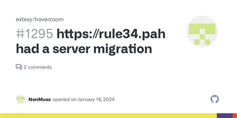 Had A Server Migration · Issue 1295